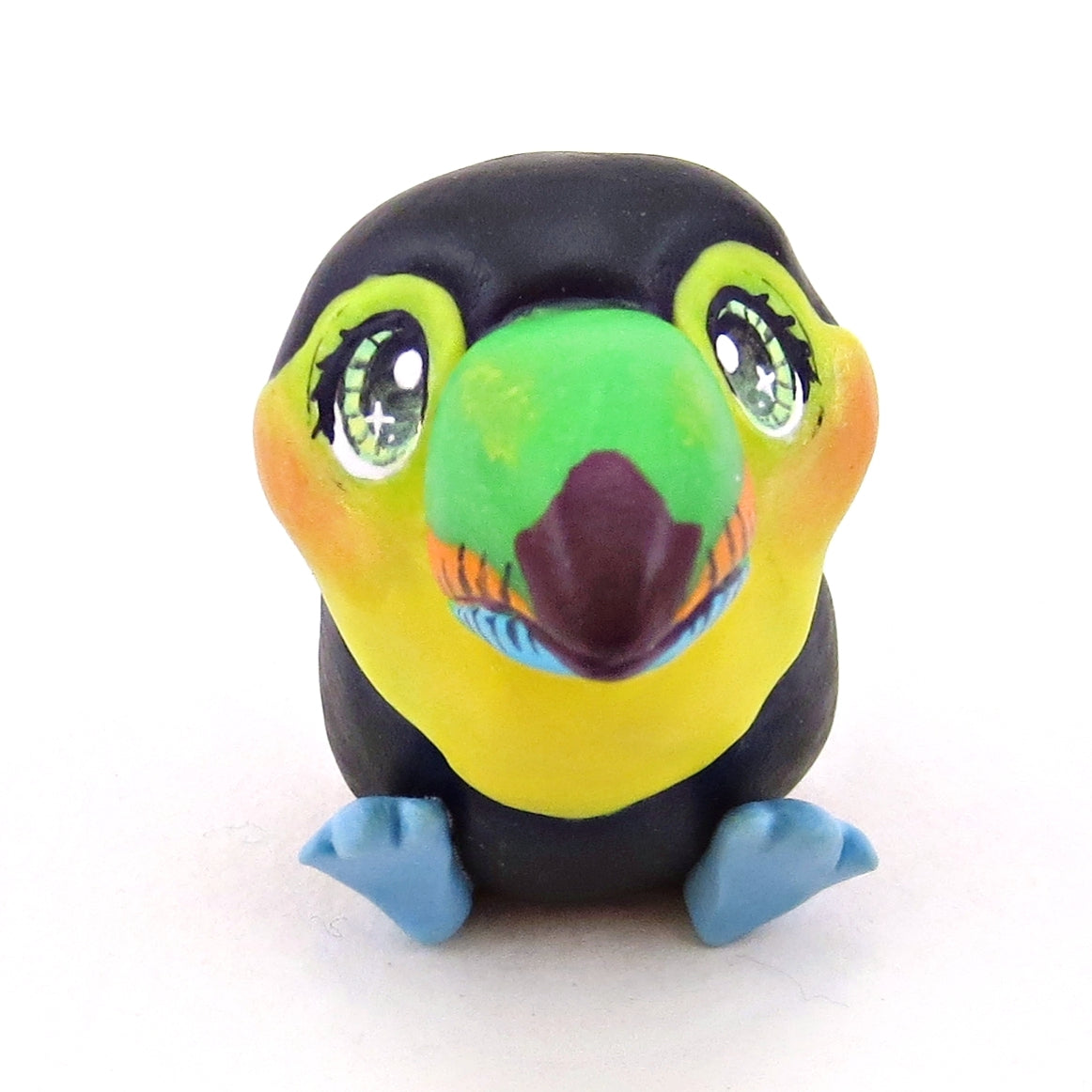 Keel-Billed Toucan Figurine - Polymer Clay Animals Continents Collecti ...