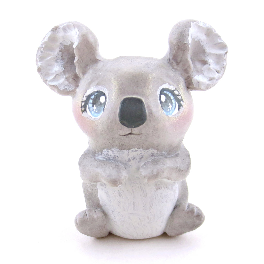Blue/Grey-Eyed Koala Figurine - Polymer Clay Animals Continents Collec ...