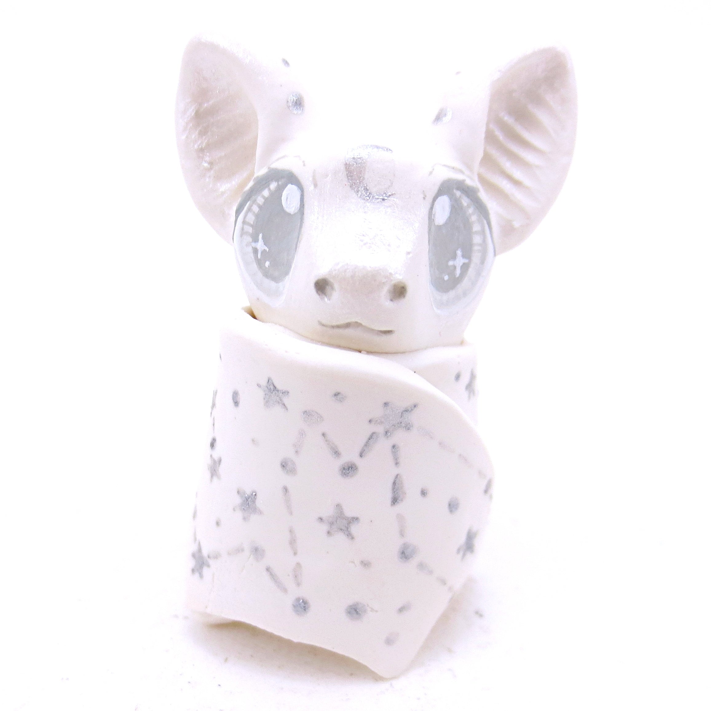 Ghost Bat Figurine - Polymer Clay Animals – Narwhal Carousel Co.