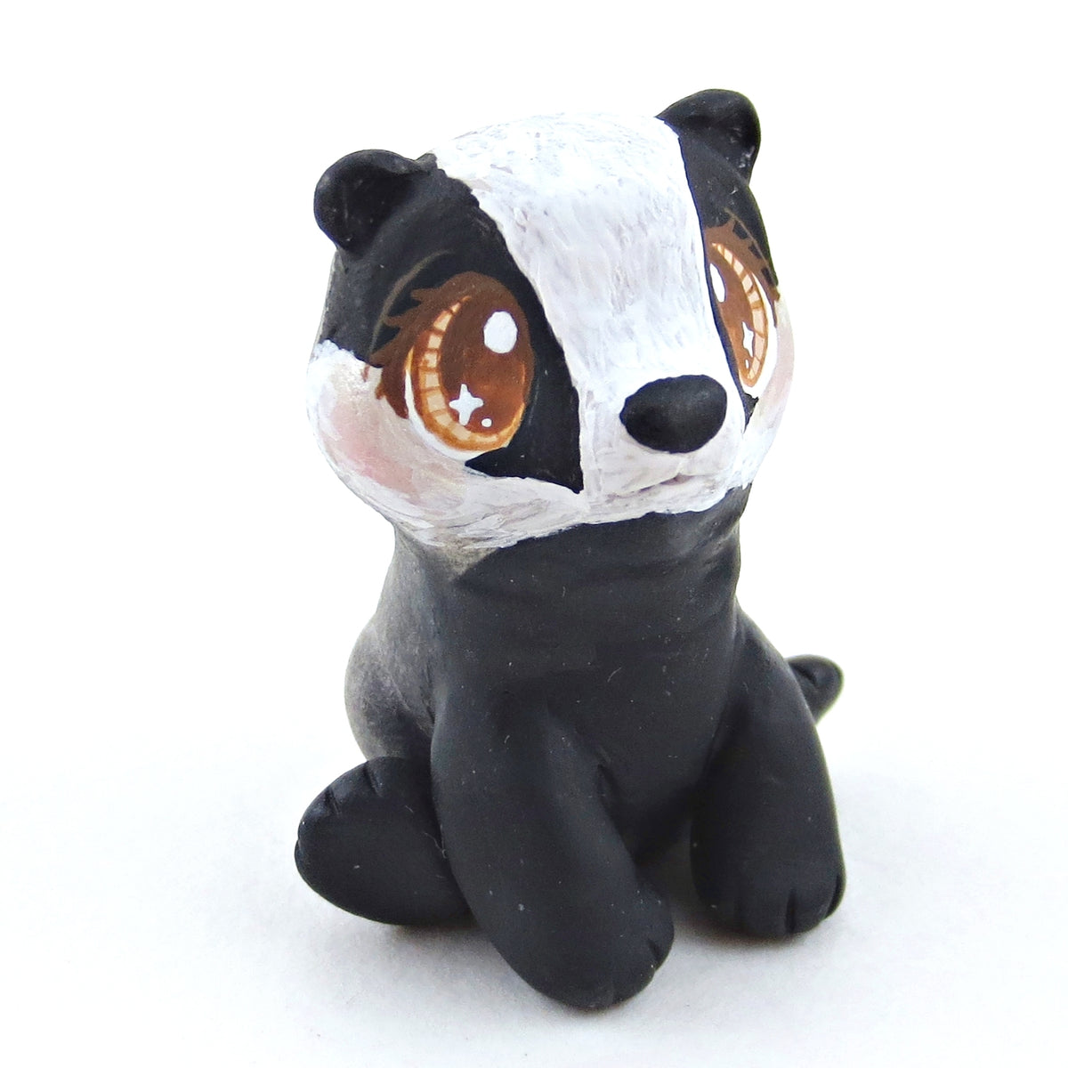 Badger Figurine - Polymer Clay Fall Collection – Narwhal Carousel Co.